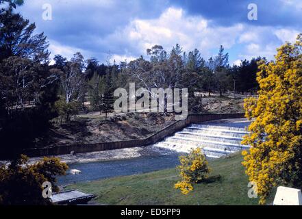 Weir at Malmsbury, Victoria Stock Photo - Alamy