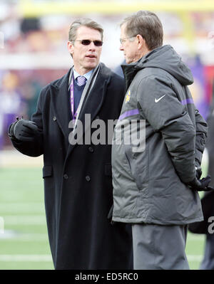 Minnesota Vikings' general manager Rick Spielman walks off the field ...