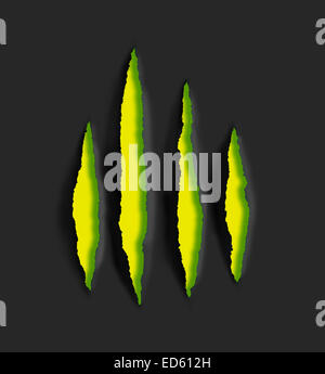animal claw scratches marks on paper isolated Stock Photo - Alamy
