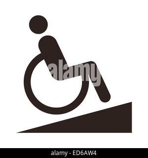 Disabled sign - Facilities for disabled isolated on white background ...