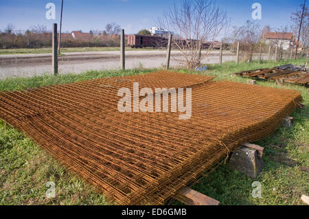 Reinforcement wire for construction works stored at the depot Stock ...