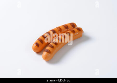 Grilled mini Vienna sausages - studio shot Stock Photo - Alamy