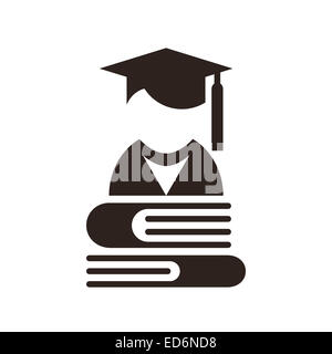 University avatar. Education icon isolated on white background Stock ...