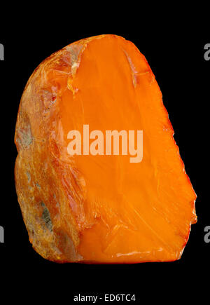 Orange amber isolated on black background Stock Photo - Alamy
