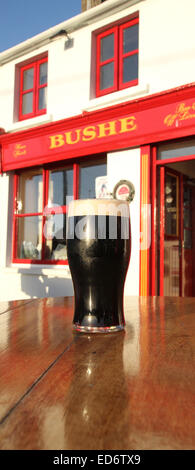 A pint of guinness at Bushe's Bar Baltimore County Cork Ireland Stock ...