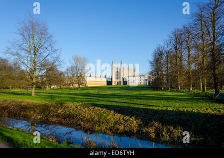Cambridge, UK. 29 December 2014: Man fishing at the Mill Pond in Stock ...