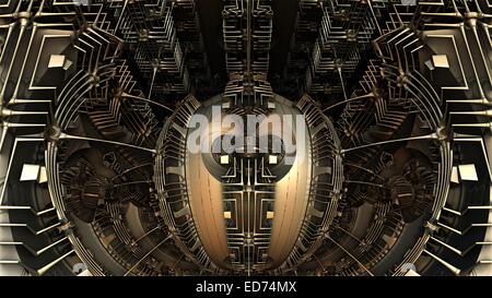 Abstract surreal magic machine, digital artwork for creative graphic ...