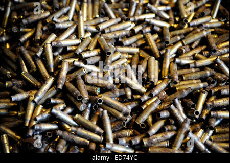 Pile of empty bullet shells Stock Photo - Alamy