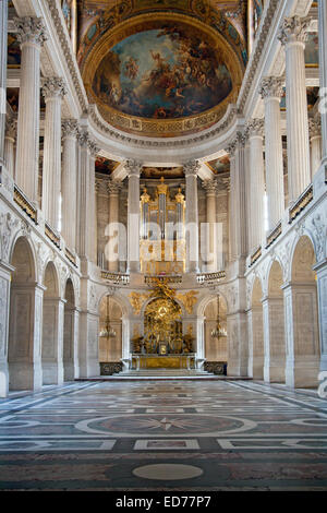 Great Hall Ballroom of chapel in Versaille Palace Paris France Stock ...