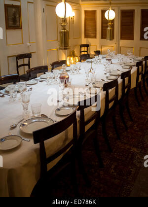 Portsmouth, HMS Warrior, Officers' Wardroom Hampshire England UK ...