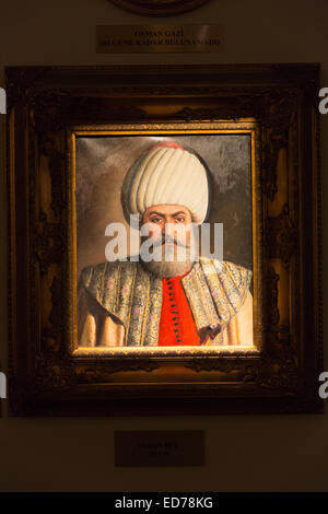 Portrait painting Sultan Osman Bey - Osman I or Osman Gazi - leader of ...