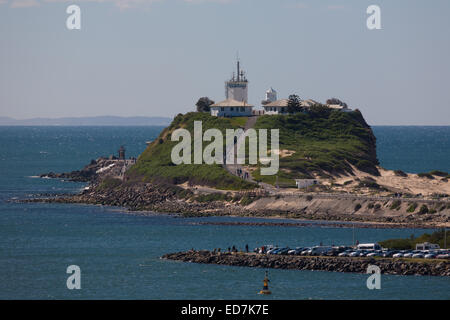 Nobbys Head Lighthouse Newcastle New South Wales Australia Stock Photo ...