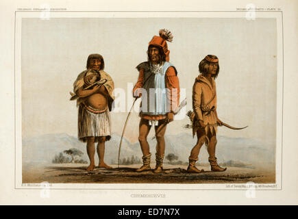 Chemehuevi Indians of the Colorado River region Stock Photo - Alamy