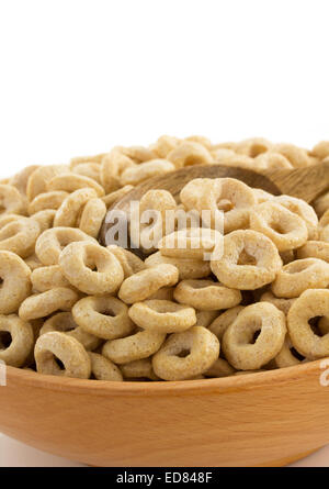 Corn rings with milk isolated on white background Stock Photo - Alamy