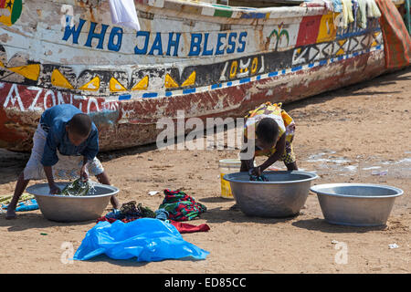 Ada Foah fishing village, Greater Accra, Ghana, Africa Stock Photo - Alamy