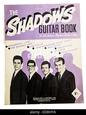 SHADOWS UK pop group about 1964 from l: Hank Marvin, Brian Bennett ...