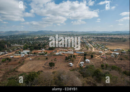 View of pagoda from hilltop, Loikaw Stock Photo - Alamy