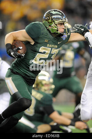 Baylor Bears running back Clay Fuller (23) catches a pass for a first ...