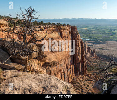 Book cliffs View in Colorado National Monument. Colorado. USA Stock ...