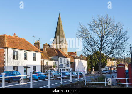 Street View of Stockbridge in Hampshire Stock Photo - Alamy