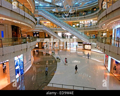 IFC shopping mall modern interior in Shanghai, China 2014 Stock Photo ...