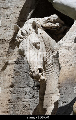 Statue of a lion by Gian Lorenzo Bernini in Monterano Stock Photo - Alamy