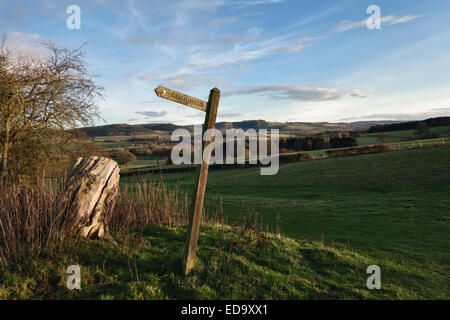 Clungunford village sign, Shropshire, England, UK Stock Photo - Alamy