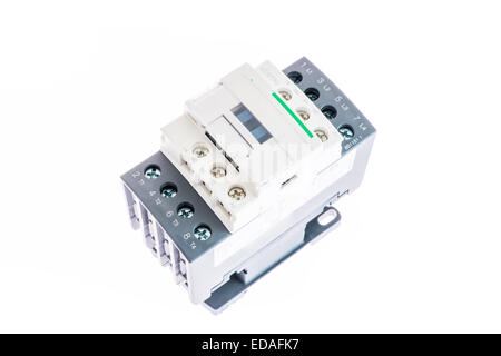 contactor for din rail 100 ampere with protection Stock Photo - Alamy