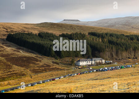 Storey Arms Outdoor centre with Pen Y Fan in the background. Brecon ...