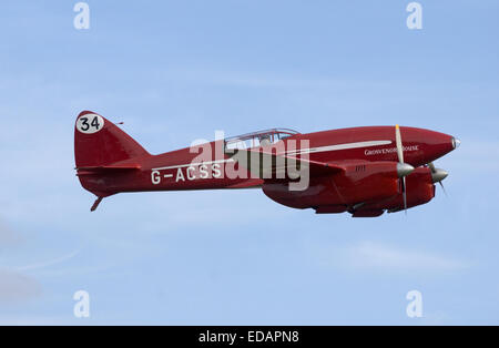 Vintage de Havilland DH.88 Comet racing aircraft taken to the air at ...