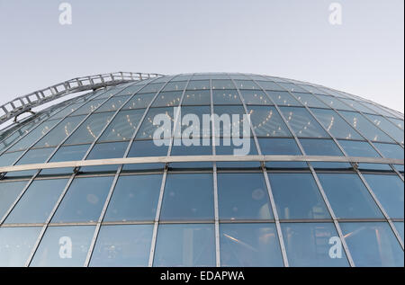 Iceland, Reykjavík. The Pearl (Perlan) which is a landmark building in ...