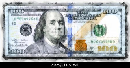 New 100 U.S. dollar banknote Stock Photo - Alamy