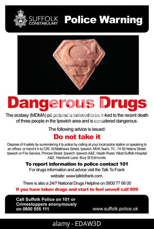 Fake Ecstasy pills know as "Pink Superman" containing PMMA responsible ...