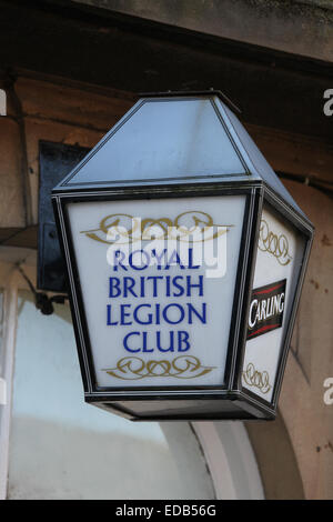 Royal British Legion club building on the quay in Fowey,Cornwall ...