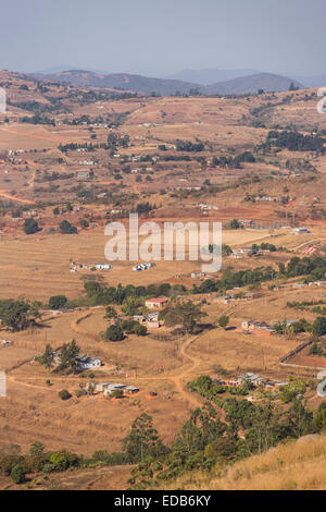 SWAZILAND, AFRICA - Rural settlement, agriculture, and homes Stock ...
