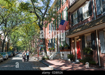 Historic Neighborhood, Philadelphia, Pennsylvania Stock Photo - Alamy