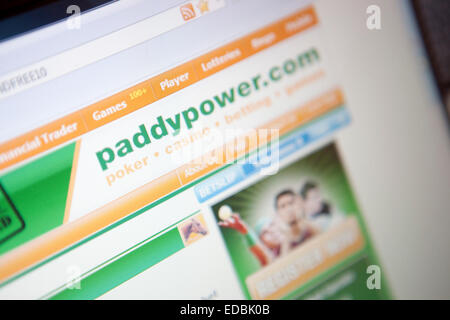 Illustrative image of the Paddy Power website Stock Photo - Alamy