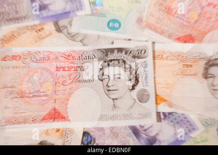 Illustrative image of a fifty pound note Stock Photo - Alamy