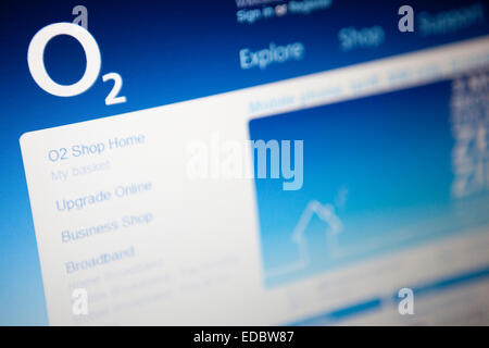 The O2 website Stock Photo - Alamy