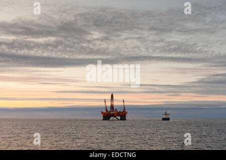 Drilling platform West Alpha, August 2014 Stock Photo - Alamy