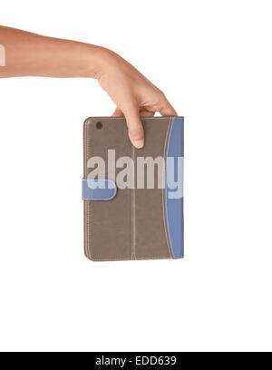 Man's Hand Picking Up Tablet With Broken Screen Stock Photo - Alamy