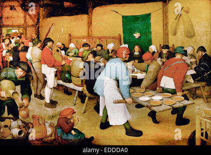 Peasant Wedding by Brueghel Pieter the Elder (1525 / 1530 - 1569 ...