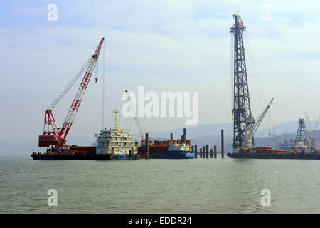 Pingtan. 6th Jan, 2015. Photo taken on Jan. 6, 2015 shows the Pingtan ...