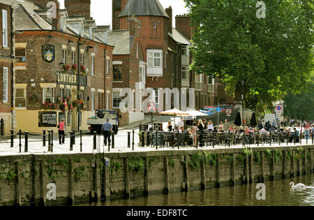 The Lowther Pub by the River Ouse, York Stock Photo - Alamy