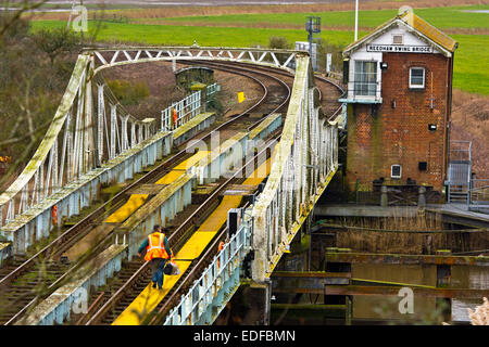 Reedham Swing Bridge Stock Photo - Alamy