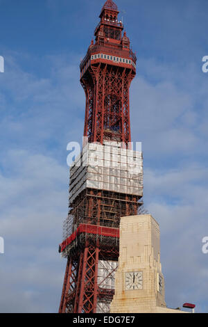 Blackpool Tower and art deco architecture Stock Photo - Alamy