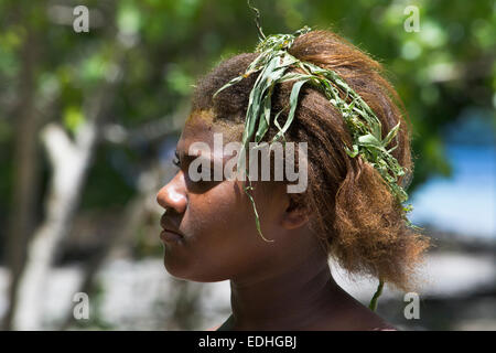 Young Solomon Island girl in dugout canoe Location Solomon Islands ...