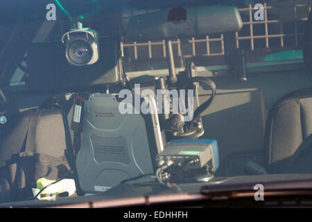 Police radar inside police car Stock Photo - Alamy