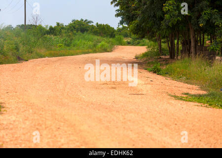 Rural road, Greater Accra, Ghana, Africa Stock Photo - Alamy