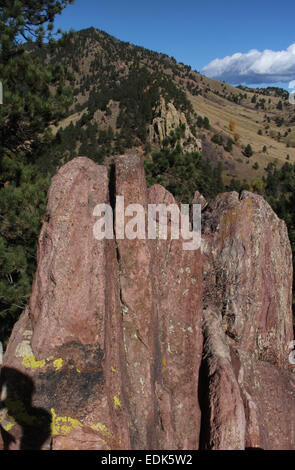 Trails along rock formations Boulder Colorado Stock Photo - Alamy